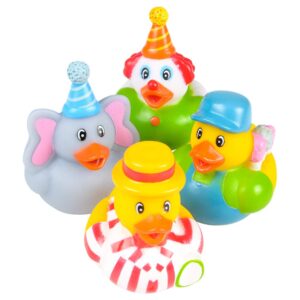 rhode island novelty 2 inch carnival rubber ducks, one dozen