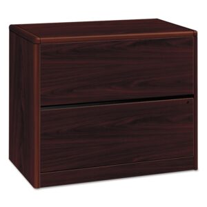 hon 10762nn 10700 series two drawer lateral file, 36w x 20d x 29 1/2h, mahogany