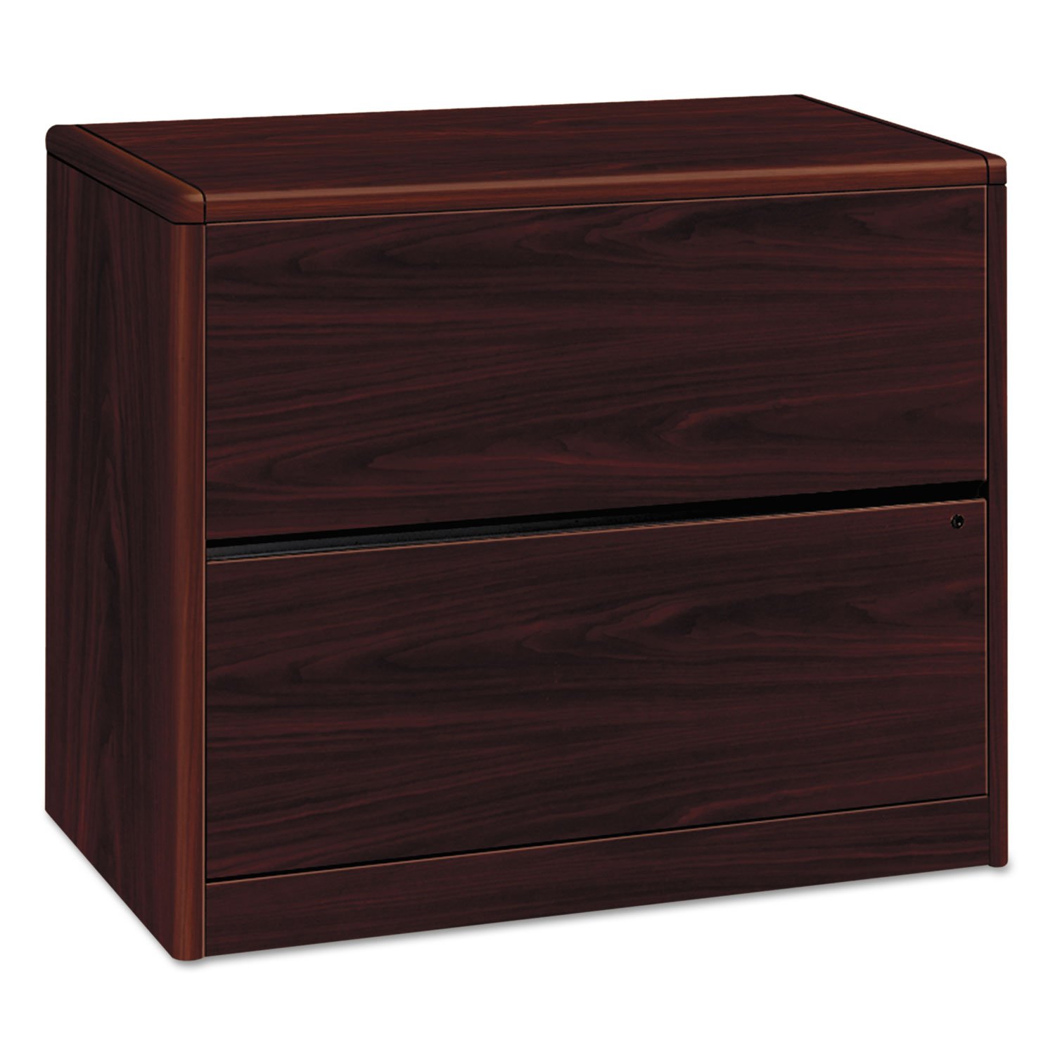 HON 10762NN 10700 Series Two Drawer Lateral File, 36w x 20d x 29 1/2h, Mahogany