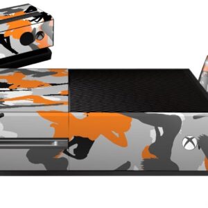 Sexy Girl Silhouette Camo Orange - Holiday Bundle WraptorSkinz Decal Style Vinyl Skin Wrap compatible with XBOX One Original Console, Kinect and 2 Controllers (GAMING SYSTEM NOT INCLUDED)