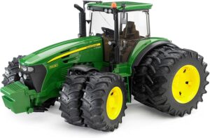 bruder john deere 7930 1:16 scale double wheeled tractor, ages 4+