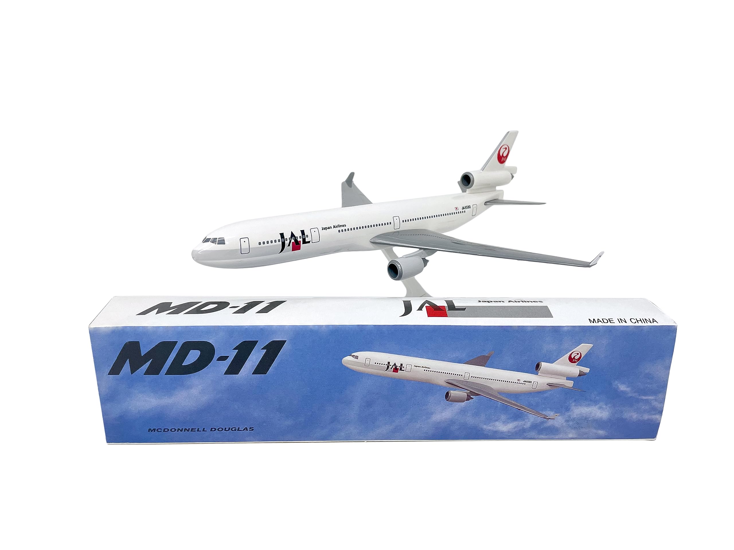 Flight Miniatures Japan Airlines (89-03) MD-11 1:200 Scale - Plastic Snap-Fit Model Airplane - Collectible Replica of Japan Airlines Aircraft Part# AMD-01100H-016