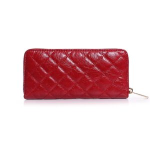 Michael Kors Susannah Zip Continental Dark RED Wallet