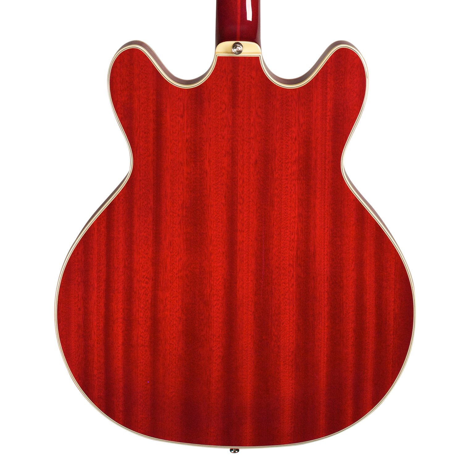 Guild Starfire Bass CHR Semi-Hollow Electric Bass Guitar, Cherry Red, Guild Hard Case, Cable, Strap, Picks, Stand and Polish Cloth