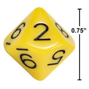 LEARNING ADVANTAGE 7340 10-Sided Dice - Set of 12 - Hands-On Math Manipulative - Teach Early Numeracy - Math Games for Kids