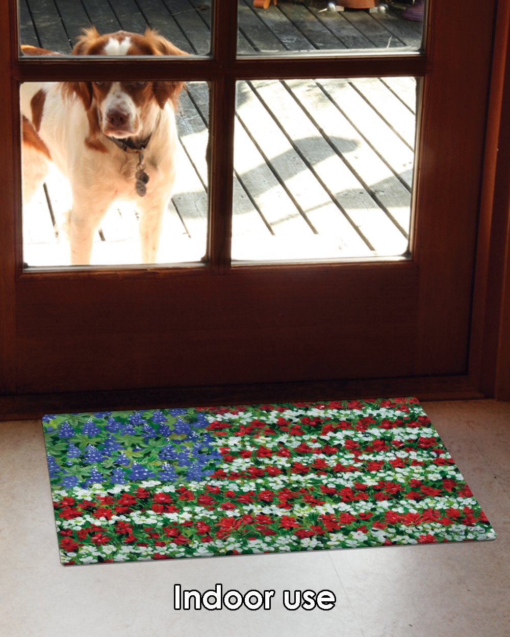 Toland Home Garden 800051 Field of Glory Summer Door Mat 18x30 Inch 4th of July Outdoor Doormat for Entryway Indoor Entrance