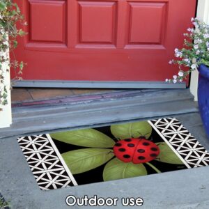 Toland Home Garden 800054 Ladybug Summer Door Mat 18x30 Inch Outdoor Doormat for Entryway Indoor Entrance