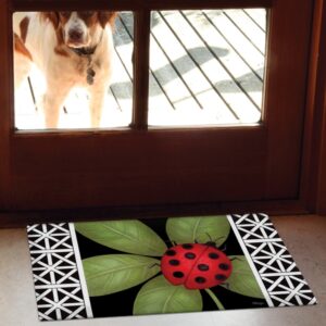 Toland Home Garden 800054 Ladybug Summer Door Mat 18x30 Inch Outdoor Doormat for Entryway Indoor Entrance