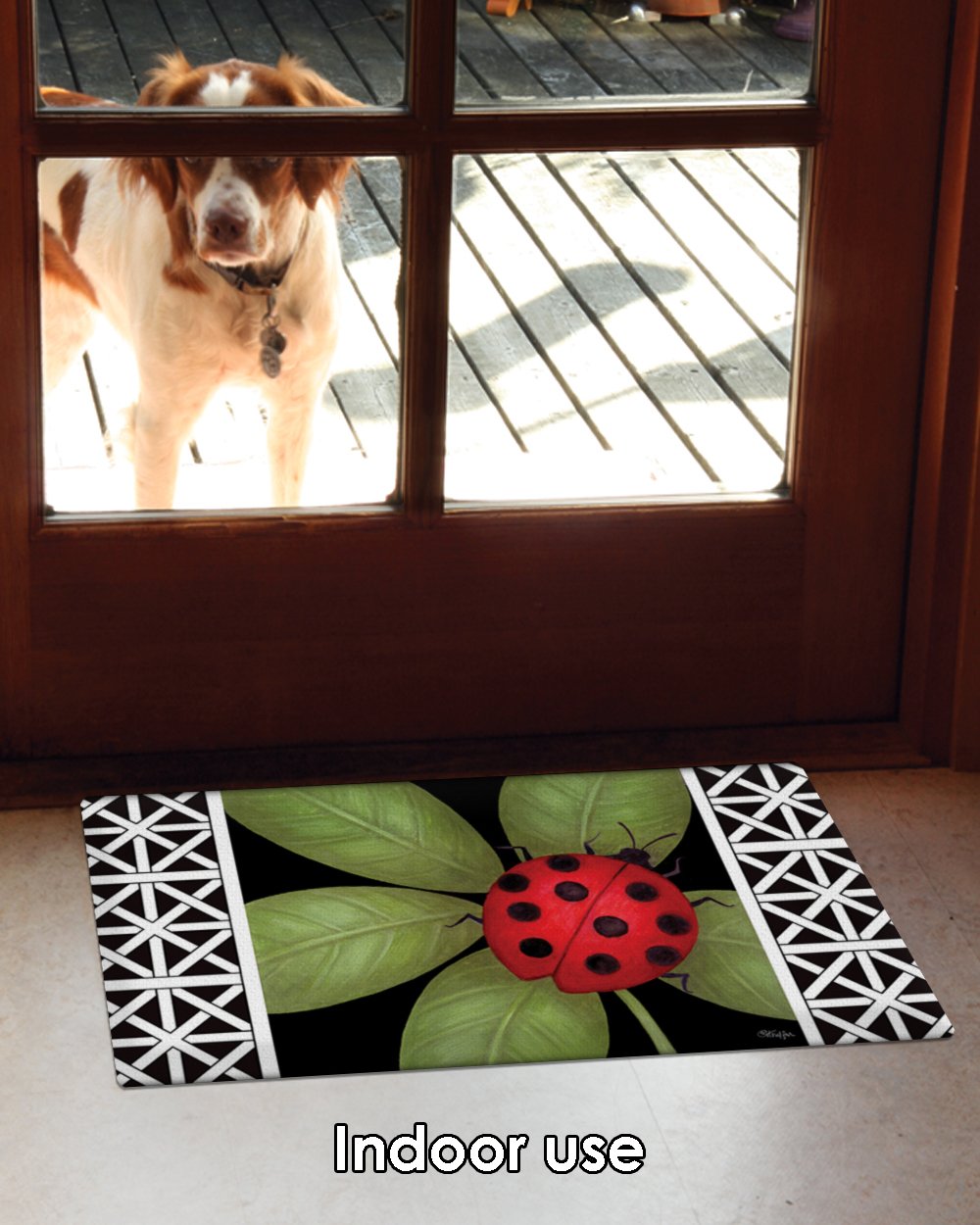 Toland Home Garden 800054 Ladybug Summer Door Mat 18x30 Inch Outdoor Doormat for Entryway Indoor Entrance