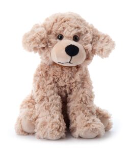 the petting zoo scruffy dog stuffed animal, gifts for kids, caramel brown zoologee dog plush toy 10 inches