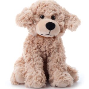 The Petting Zoo Scruffy Dog Stuffed Animal, Gifts for Kids, Caramel Brown Zoologee Dog Plush Toy 10 Inches