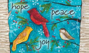 toland home garden 800023 peace birds winter door mat 18x30 inch hope joy outdoor doormat for entryway indoor entrance