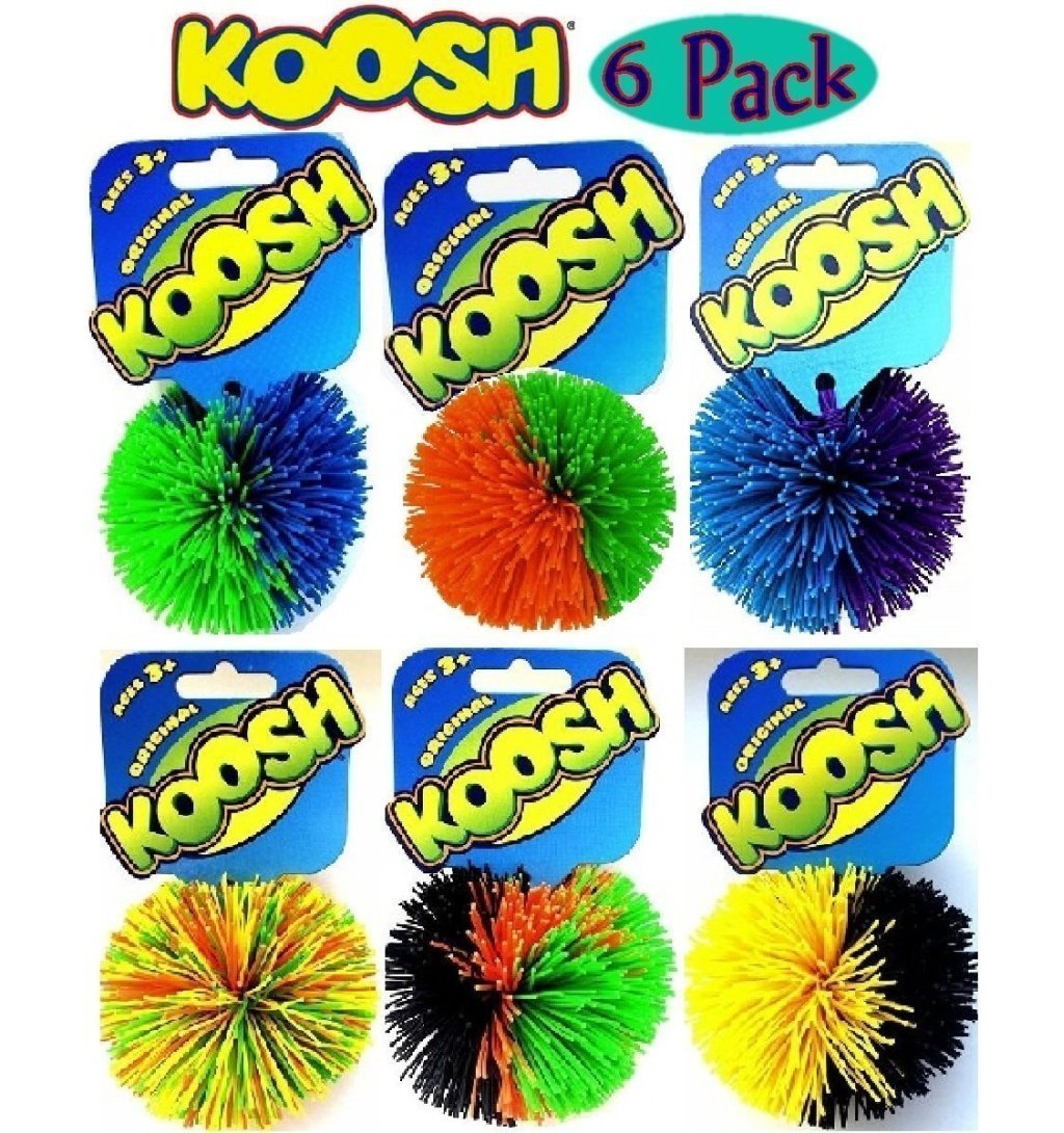 Koosh Balls Multi-Color Gift Set Bundle - 6 Pack