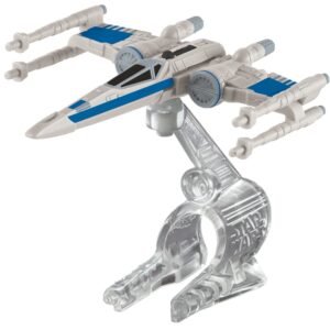 Hot Wheels Star Wars Starship Episode 7 Hero Starfighter (Closed Wing Blue) Vehicle