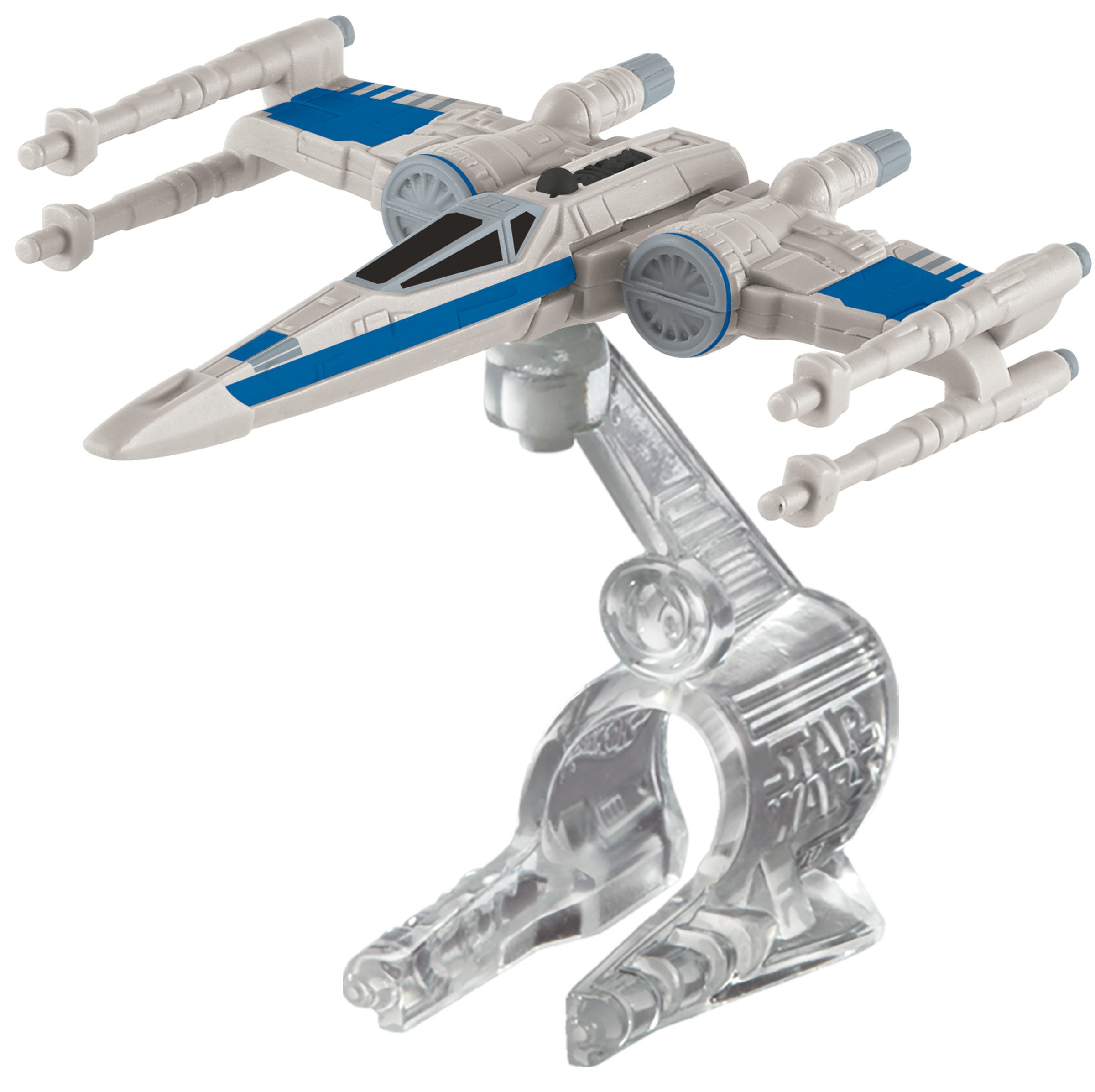 Hot Wheels Star Wars Starship Episode 7 Hero Starfighter (Closed Wing Blue) Vehicle