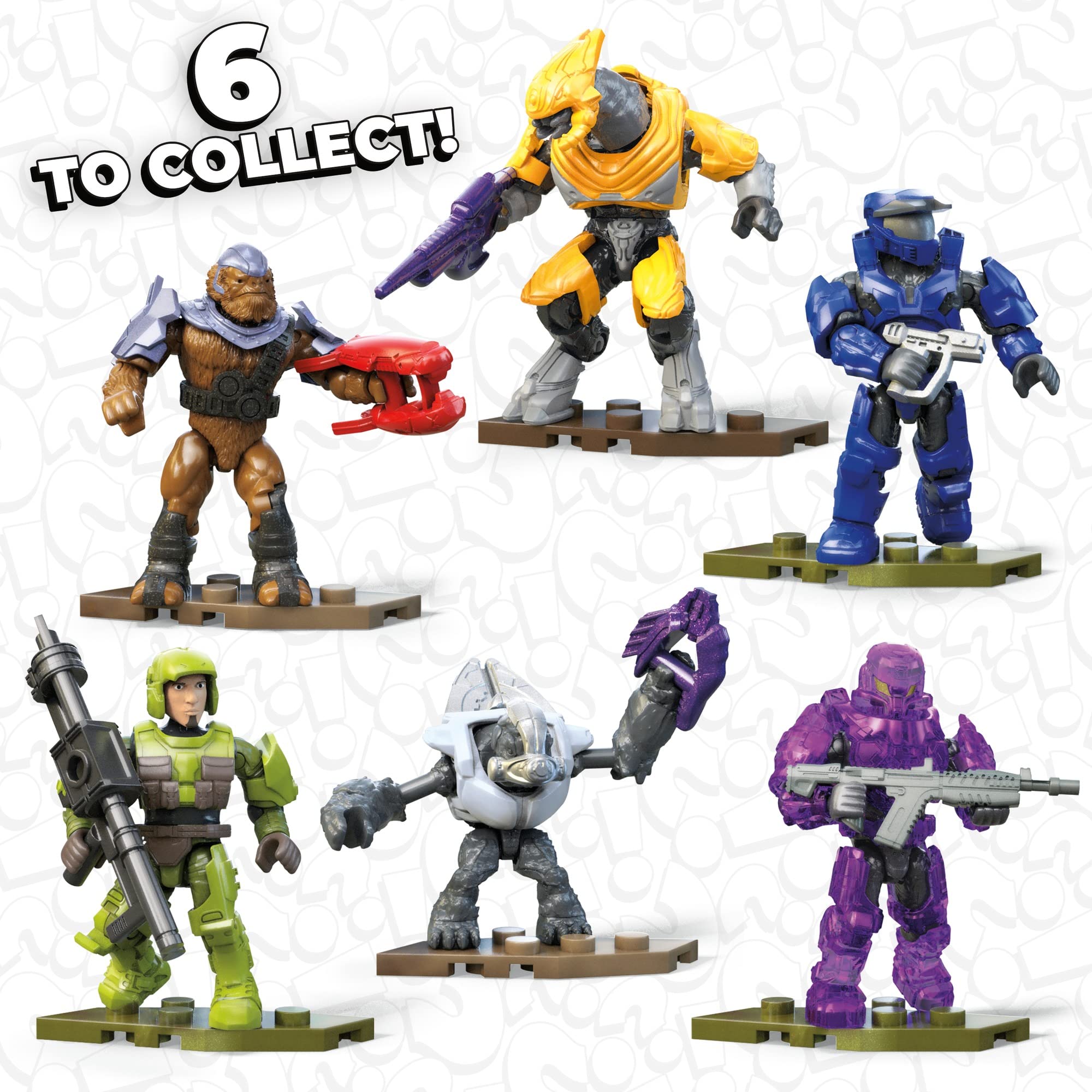 MegaConstrux Halo Micro Action Figures