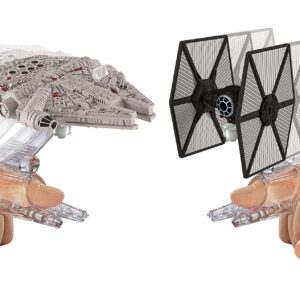 Hot Wheels Star Wars: The Force Awakens First Order TIE Fighter vs. Millennium Falcon Starship 2-Pack