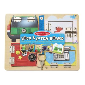 Melissa & Doug Locks and Latches Board Wooden Educational Toy