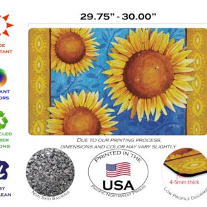 Toland Home Garden 800017 Sweet Sunflowers Summer Door Mat 18x30 Inch Flower Outdoor Doormat for Entryway Indoor Entrance