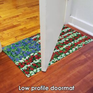 Toland Home Garden 800051 Field of Glory Summer Door Mat 18x30 Inch 4th of July Outdoor Doormat for Entryway Indoor Entrance