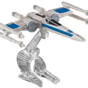 Hot Wheels Star Wars Starship Episode 7 Hero Starfighter (Closed Wing Blue) Vehicle