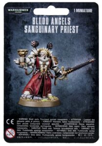 games workshop 99070101008" blood angels sanguinary priest tabletop and miniature game, black