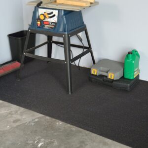 CAP Barbell Recycled Rubber Roll-Up Mat, Black with Blue Speckles