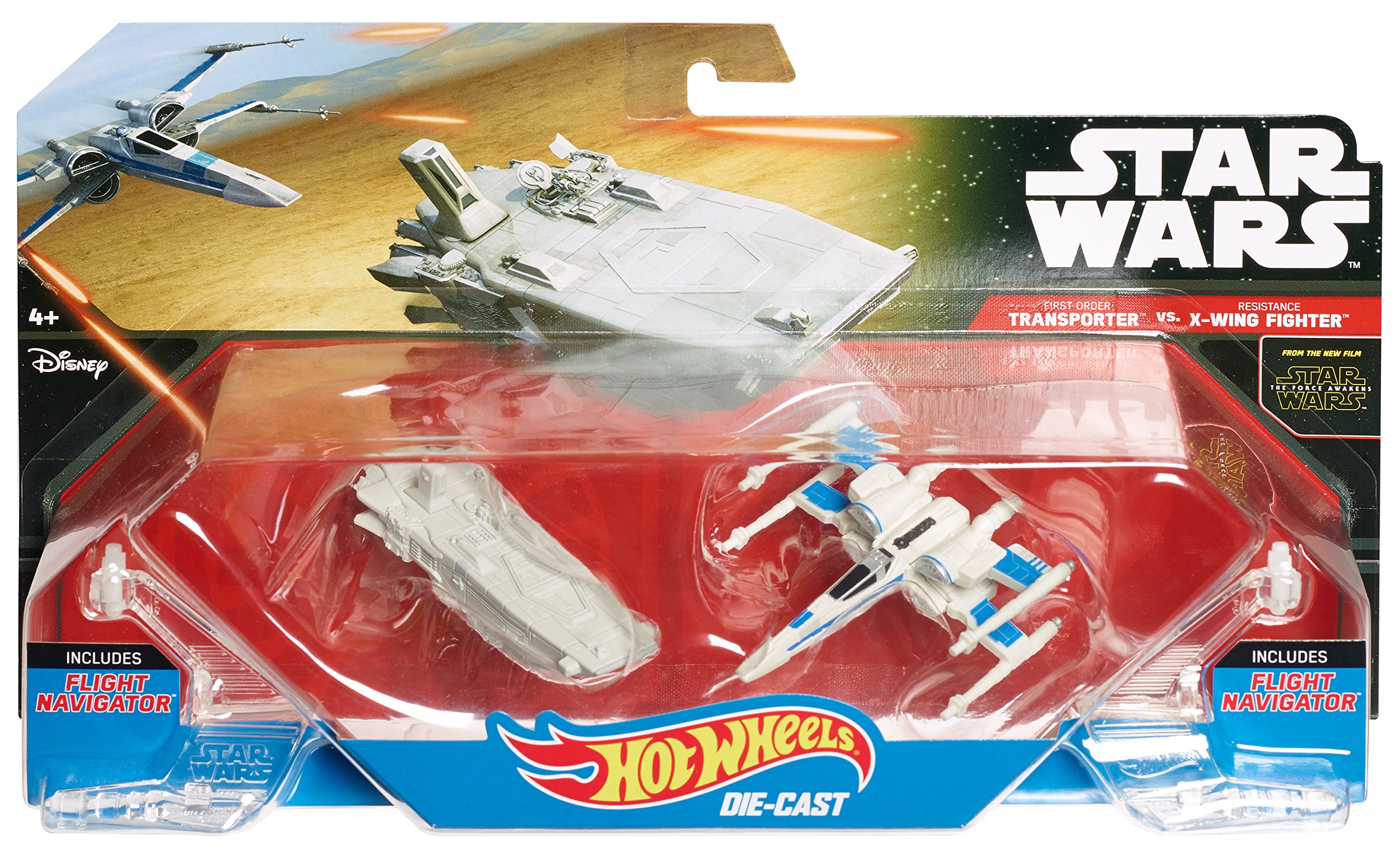 Hot Wheels Star Wars: The Force Awakens First Order Transporter vs. X-Wing Fighter Starship 2-Pack