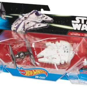 Hot Wheels Star Wars: The Force Awakens First Order TIE Fighter vs. Millennium Falcon Starship 2-Pack