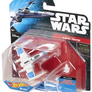 Hot Wheels Star Wars Starship Episode 7 Hero Starfighter (Closed Wing Blue) Vehicle