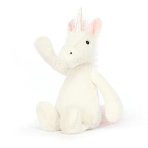 Jellycat Bashful Unicorn Stuffed Animal Plush, Medium, 12 inches