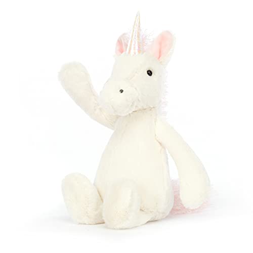 Jellycat Bashful Unicorn Stuffed Animal Plush, Medium, 12 inches