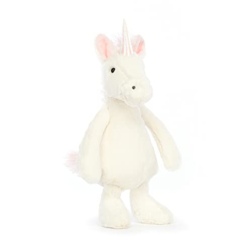 Jellycat Bashful Unicorn Stuffed Animal Plush, Medium, 12 inches