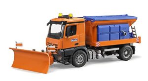 bruder mb arocs snow plow truck