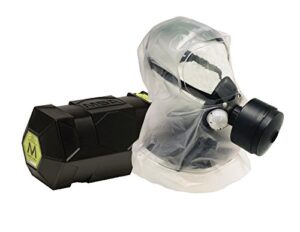 msa 10073702 safe escape respirator in extreme case, standard, universal size