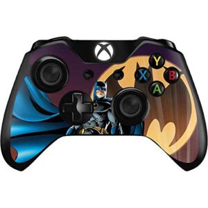 skinit decal gaming skin compatible with xbox one controller - officially licensed warner bros batman in the sky design