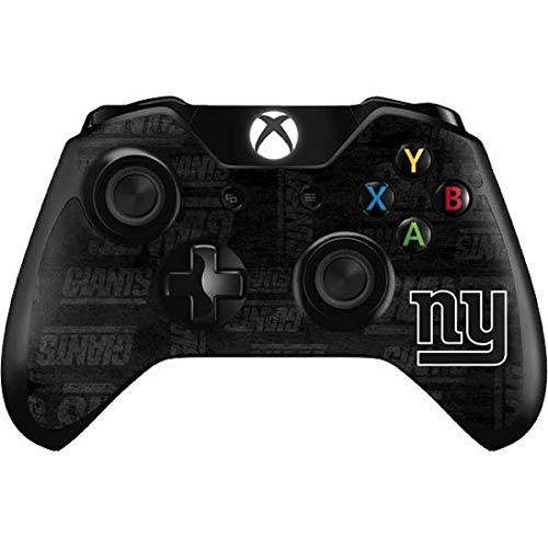 Skinit Decal Gaming Skin Compatible with Xbox One Controller - Officially Licensed NFL New York Giants Black & White Design