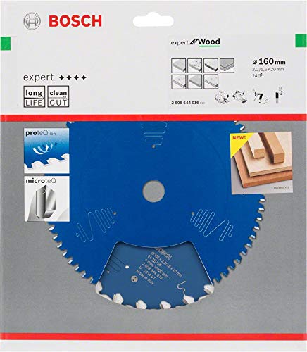 Bosch 2608644016 EXWOH 6.3" x 20mm 24T Circular saw blade Top Precision