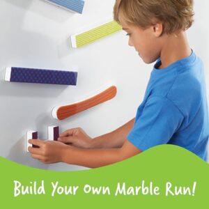 Learning Resources Tumble Trax Magnetic Marble Run, STEM Toy, 28 Piece Set, Ages 5+,Multi-color,5"