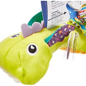 Lamaze Clip On Car Seat and Stroller Toy - Flip Flap Dragon - Crinkle Car Seat Toys and Stroller Toys - Sensory Toys for Babies - Travel Toys for Car - Infant Toys Ages 0 Months and Up