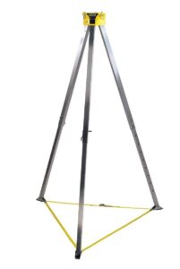 msa 10102002 workman tripod - 8' height, aluminium, confined space entry kit component, skid-resistant rubber tread, 4" adjustable increments, made for workman, dynavac ii & latchways accessories