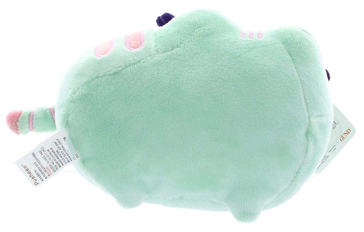 GUND Pusheen Heart Pastel Cat Plush Stuffed Animal, Green, 6"