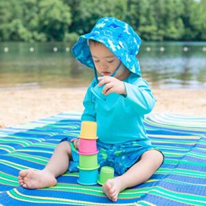 green sprouts Sprout Ware Stacking Cups made from Plants (6 cups) | Encourages whole learning the healthy & natural way | Fun for bath, pool, water, & sand play, Holes for sifting & sprinkling 6 Count (Pack of 1)