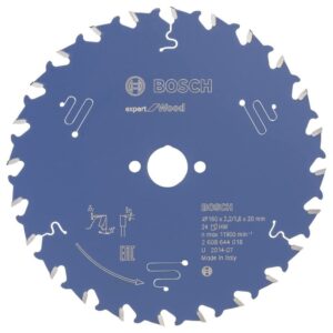 bosch 2608644016 exwoh 6.3" x 20mm 24t circular saw blade top precision