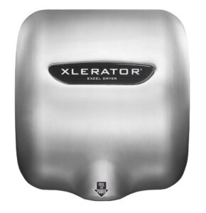 xlerator xl-sbx automatic high speed hand dryer with brushed stainless steel cover and 1.1 noise reduction nozzle, 5.5 a, 277 v