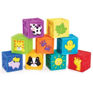 earlyears squeak 'n stack blocks baby toy