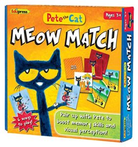 edupress pete the cat meow match game - 62075