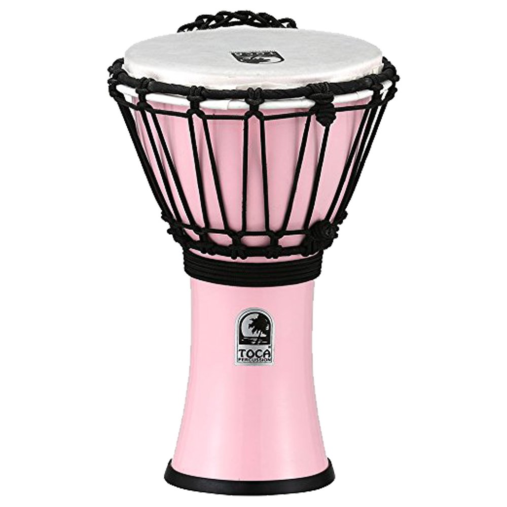 Toca TFCDJ-7PK Colorsound 7-Inch Djembe, Pastel Pink