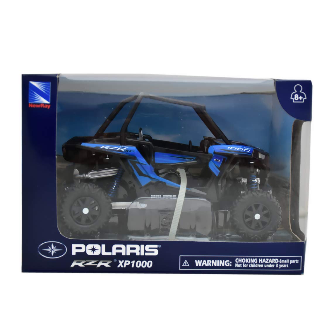 New Ray Toys - 1:18 Scale ATV - Polaris Rzr XP1000 57593B, VOODOO BLUE