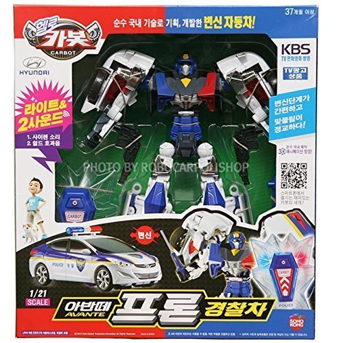 Hello CARBOT- Hello CARBOT avante pron police car Transformer Robot, Korean Animation, Korean toy by sonokong